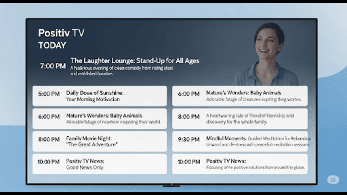 Positiv TV Schedule: Your Guide to Uplifting, Faith-Focused Entertainment